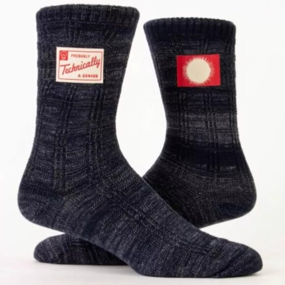 Blue Q | Accessories | Probably A Genius Socks Lxl | Poshmark
